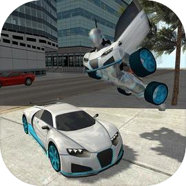 Flying Car Robot Flight Drive Simulator Game 2017 - TapTap