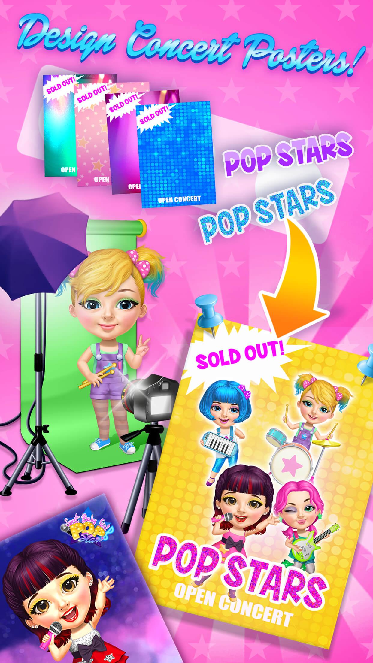 Sweet Baby Girl Pop Stars - Superstar Salon & Show - Android Download ...