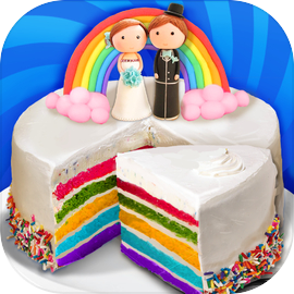 Wedding Rainbow Cake - TapTap
