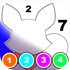 Animal Raccoon color by number - TapTap